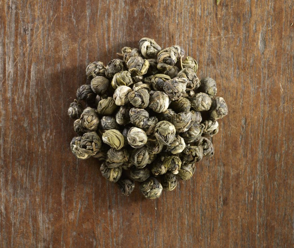 Jasmine Pearls Tea - Loose leaf -Chinese Jasmine Tea - Silver Lantern Tea